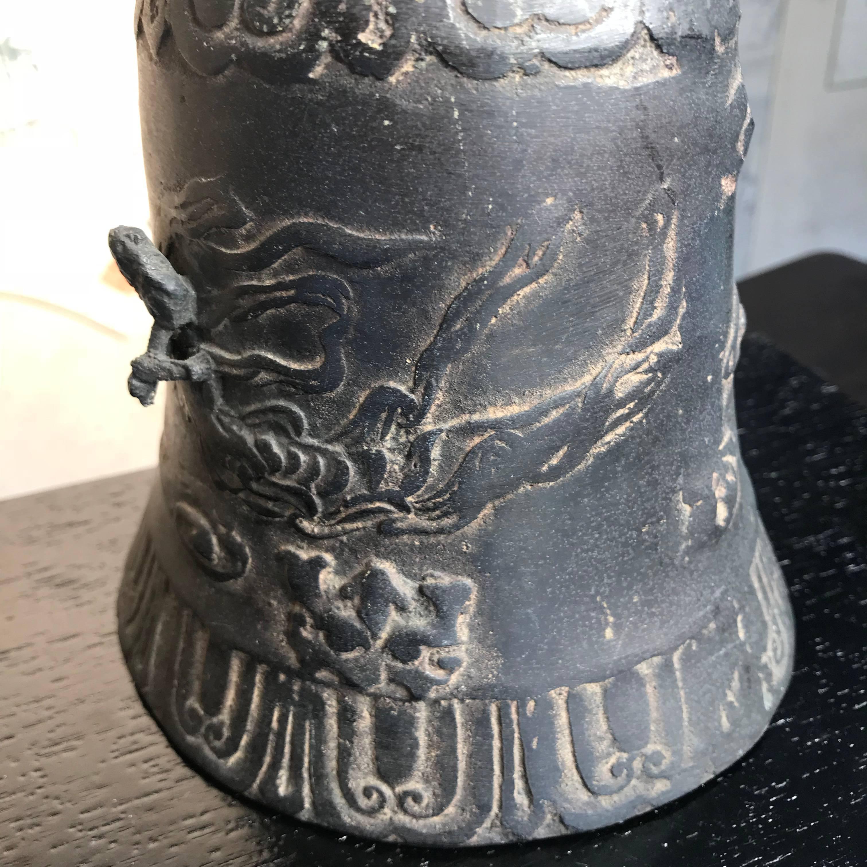 Fine Japan Antique Cast Bronze "Flying Angels" Fire Bell, 19th Century ...
