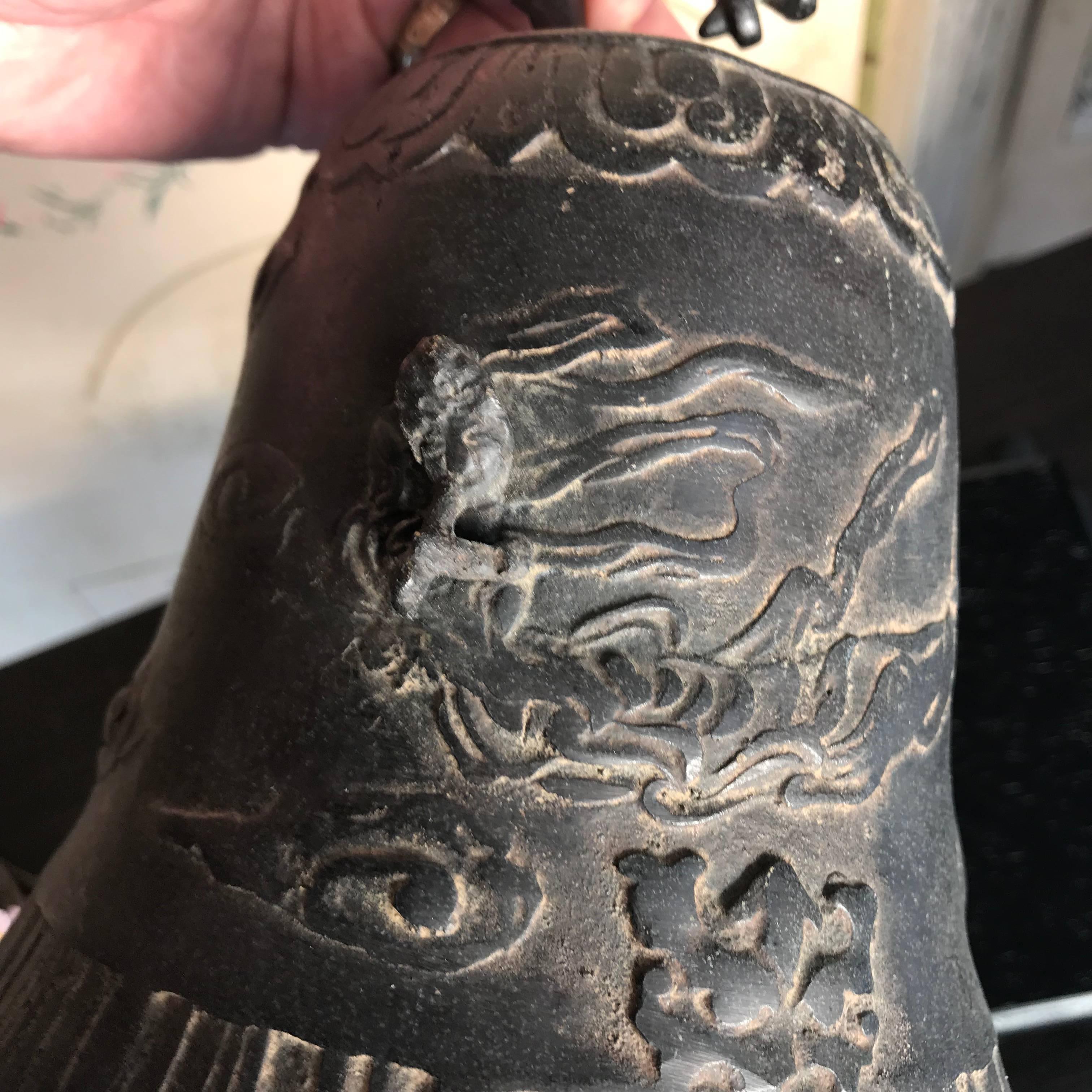 Fine Japan Antique Cast Bronze "Flying Angels" Fire Bell, 19th Century ...