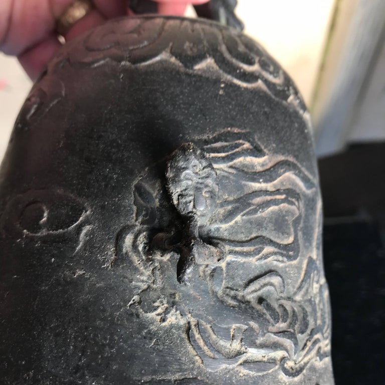 Fine Japan Antique Cast Bronze "Flying Angels" Fire Bell, 19th Century ...