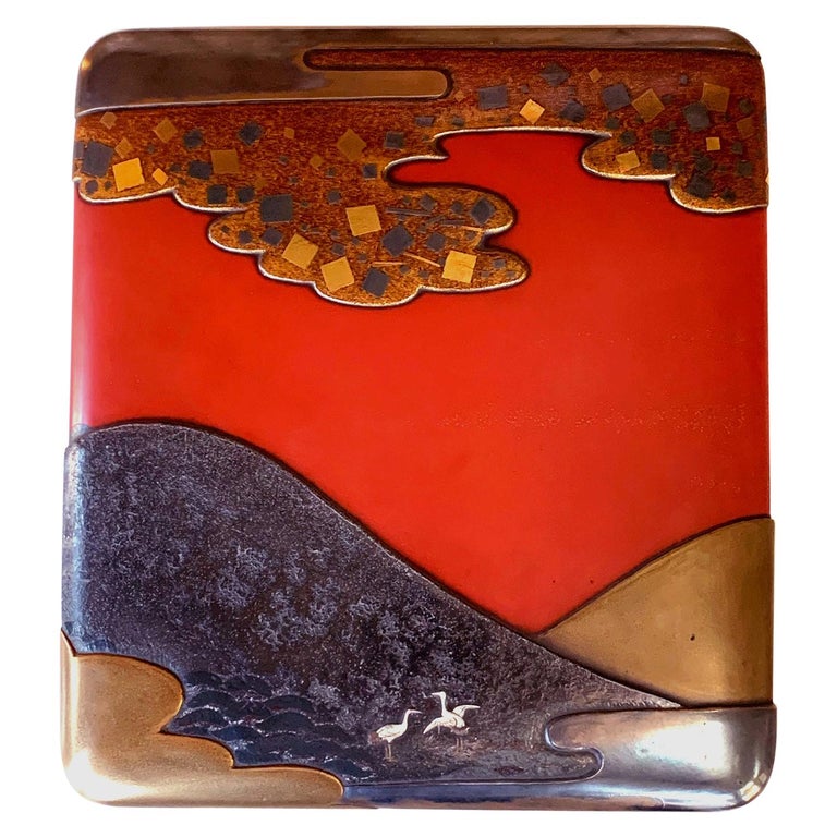 Fine Japanese Suzuribako Box with Storage Box and Provenance at 1stDibs