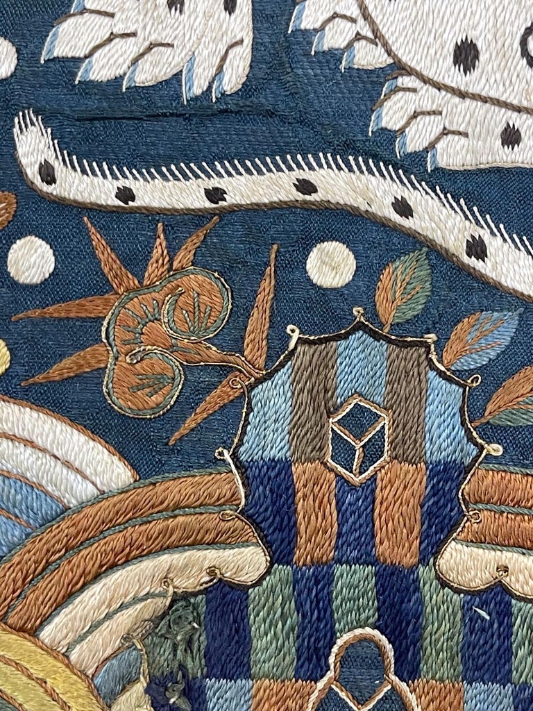 Fine Korean Embroidered Military Rank Badge Joseon Dynasty One of the ...