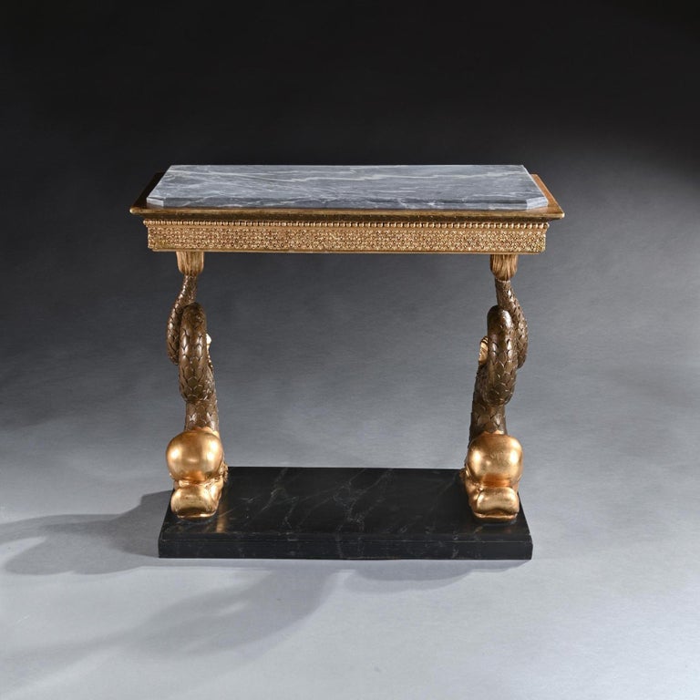 Fine Late Gustavian 19th Century Swedish Gilt Console Table Jonas Frisk ...