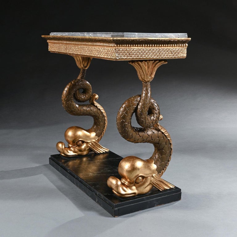 Fine Late Gustavian 19th Century Swedish Gilt Console Table Jonas Frisk ...