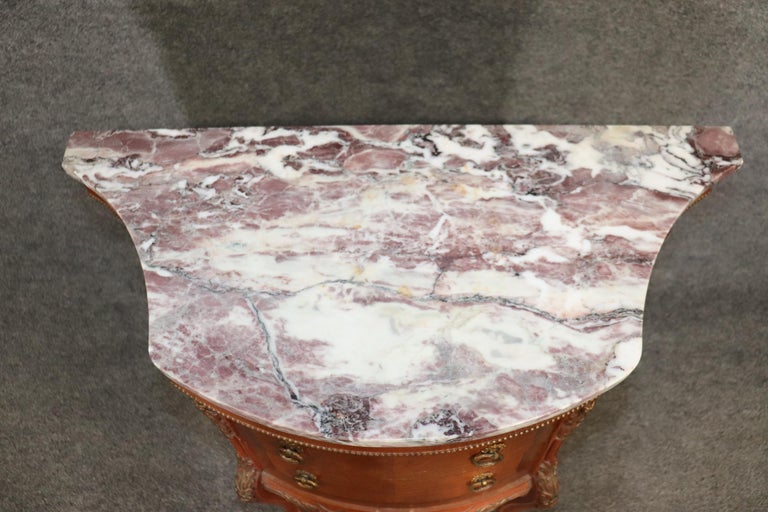 Fine Marble Top French Louis XVI Walnut Nightstands, circa 1950 For ...