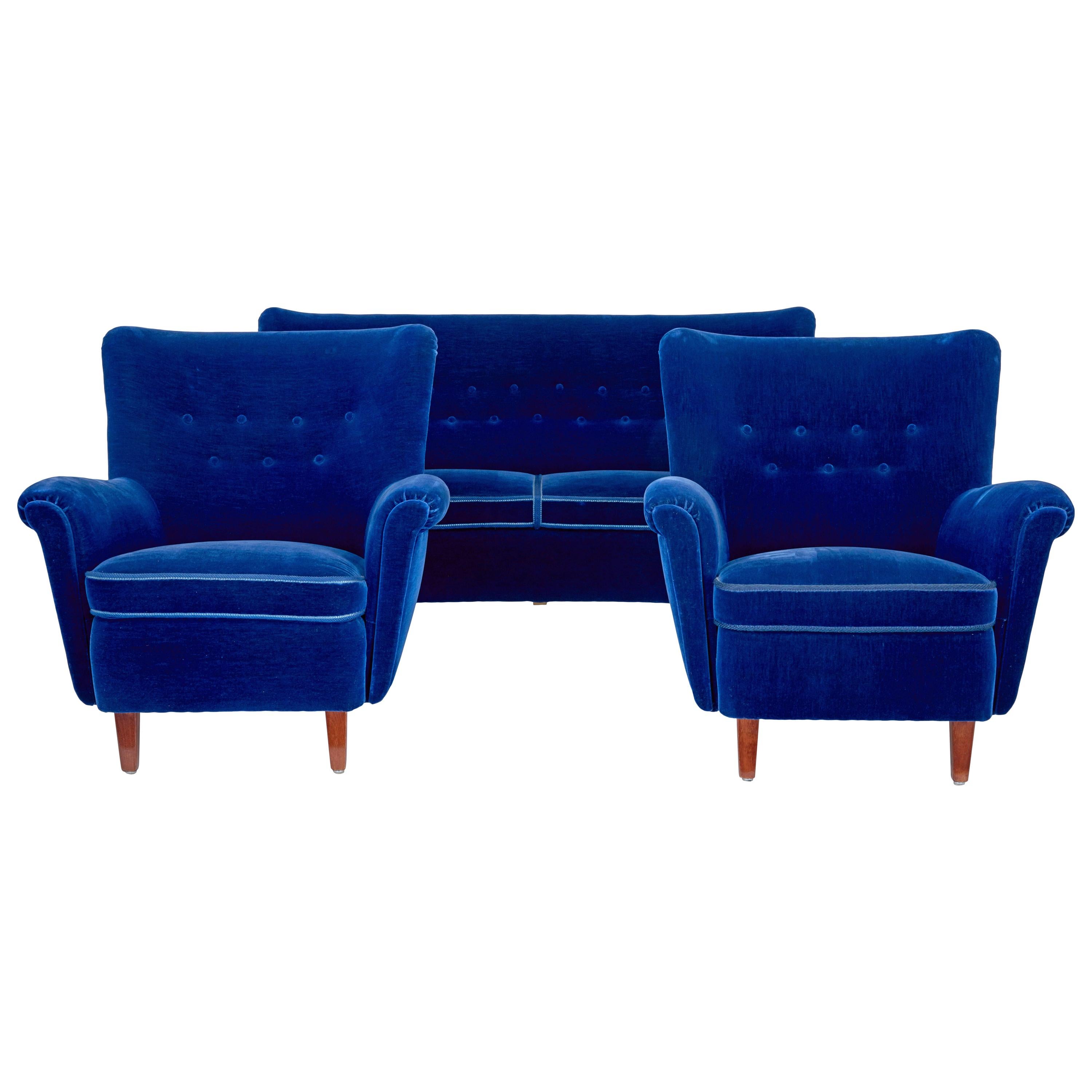 Fine Mid-20th Century 3-Piece Suite at 1stDibs