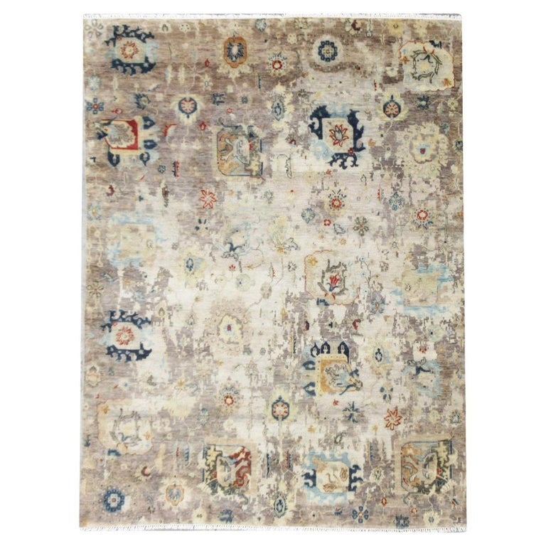 Fine Modern Distressed Rug For Sale at 1stDibs