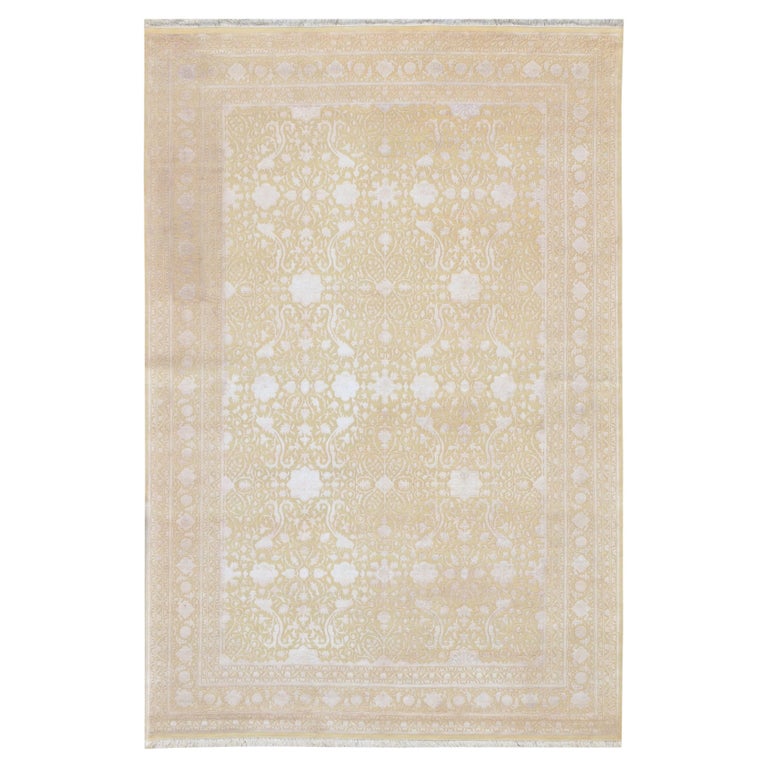 Fine Modern Wool and Silk Rug For Sale at 1stDibs