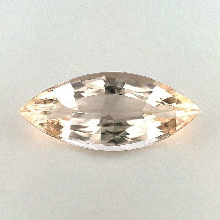 Fine Morganite 2.92ct Peach Orange Pink Beryl Marquise Cut Loose ...