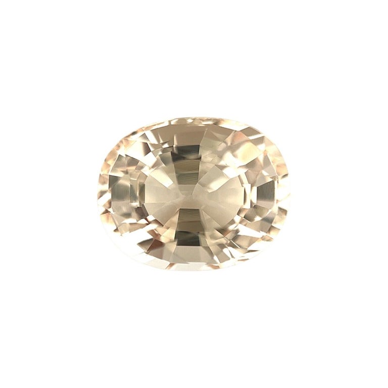 Fine Morganite 3.76 Carat Peach Orange Pink Morganite Oval Cut Gem VVS ...
