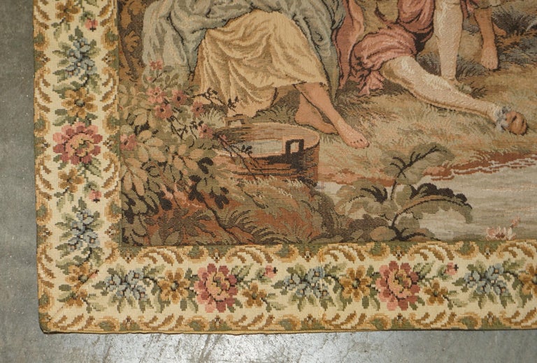 Fine Napoleon III circa 1860 Antique French Embroidered Tapestry Rail ...