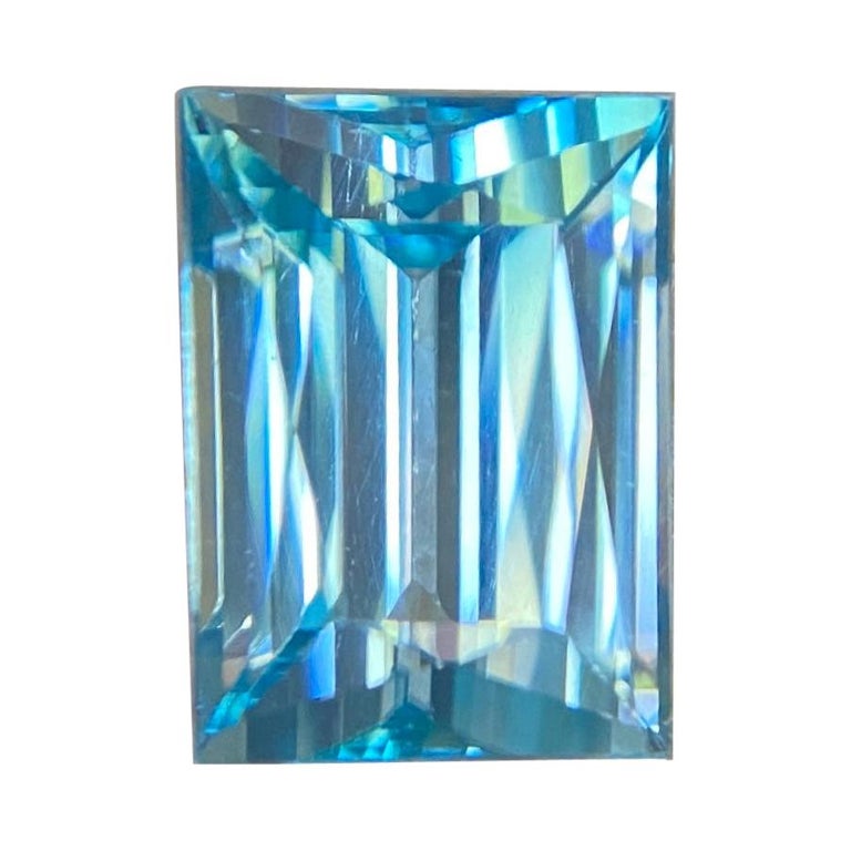 Fine Natural Vivid Neon Blue Zircon 2.38ct Fancy Cut Loose Gem For Sale ...