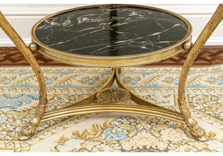 Fine Neoclassical Style Tiered Dore Bronze Marble Top Gueridon For Sale ...