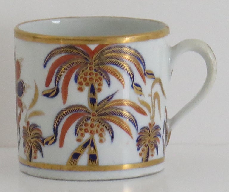 Fine Newhall Porcelain Coffee Can Hand Painted Pattern 484, Georgian ...