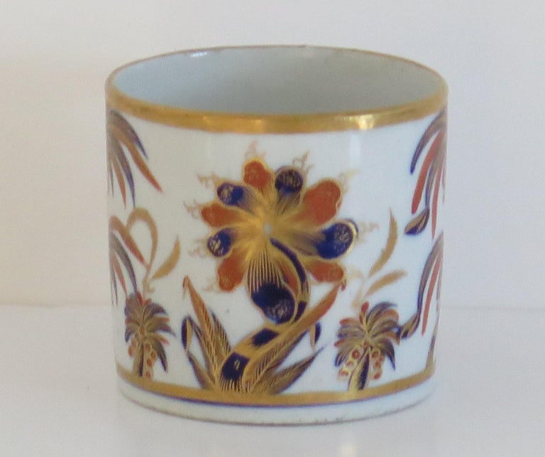 Fine Newhall Porcelain Coffee Can Hand Painted Pattern 484, Georgian ...
