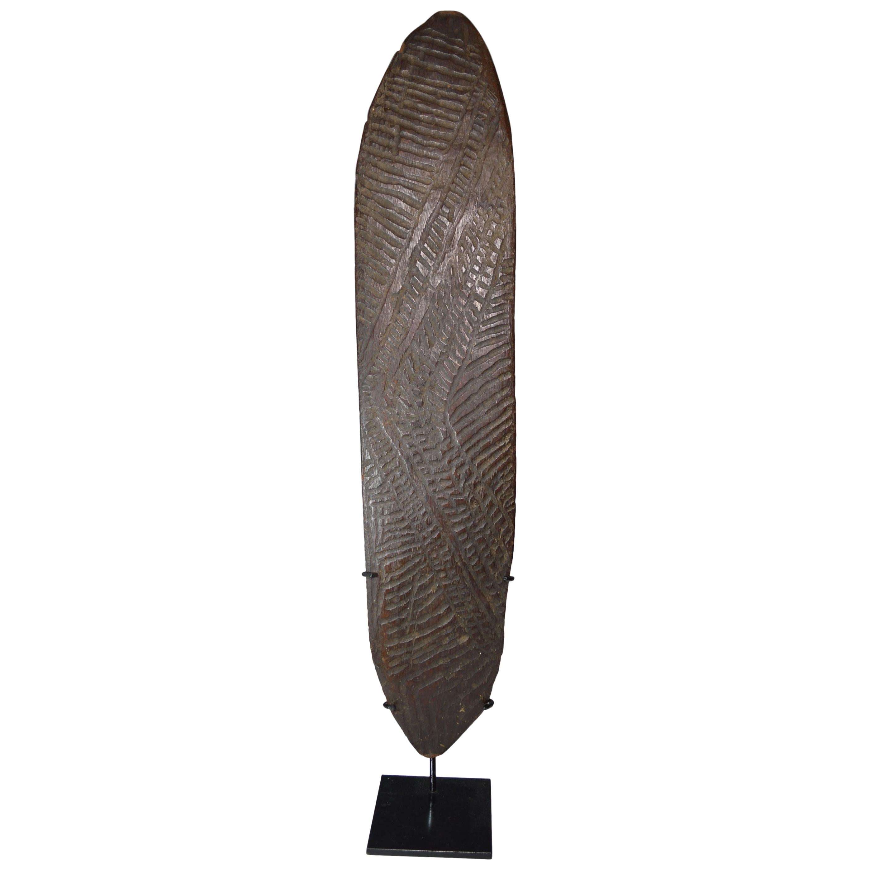 Fine Old Large Australian Aboriginal Churinga or Sacred Message Board ...