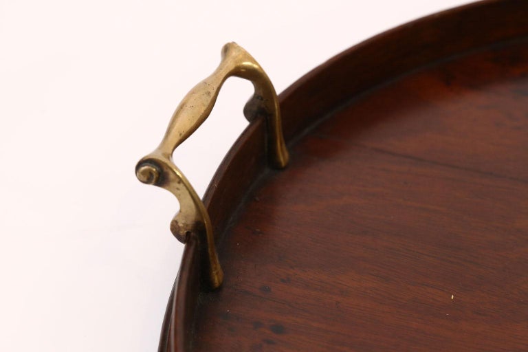 Fine Oval Shape Georgian Mahogany Tray at 1stDibs