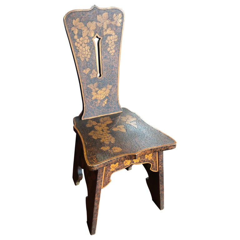 Fine Pair of American Hand Decorated "Grape and Vine" Arts and Crafts ...