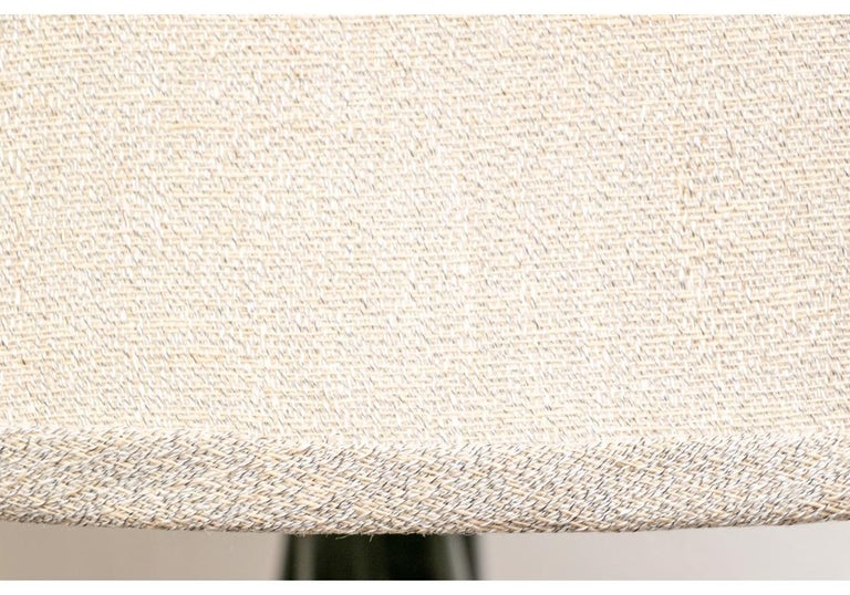 Fine Pair of Carved Black Stone Table Lamps For Sale at 1stDibs