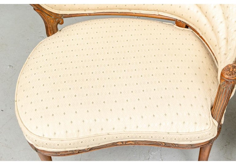 Fine Pair of Complimentary Hollywood Regency Style Lounge Chairs For ...