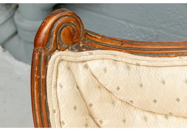 Fine Pair of Complimentary Hollywood Regency Style Lounge Chairs For ...