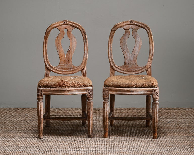 Fine Pair of early 19th Century Gustavian Chairs at 1stDibs