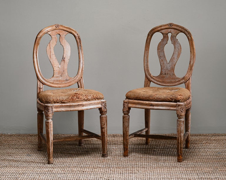 Fine Pair of early 19th Century Gustavian Chairs at 1stDibs