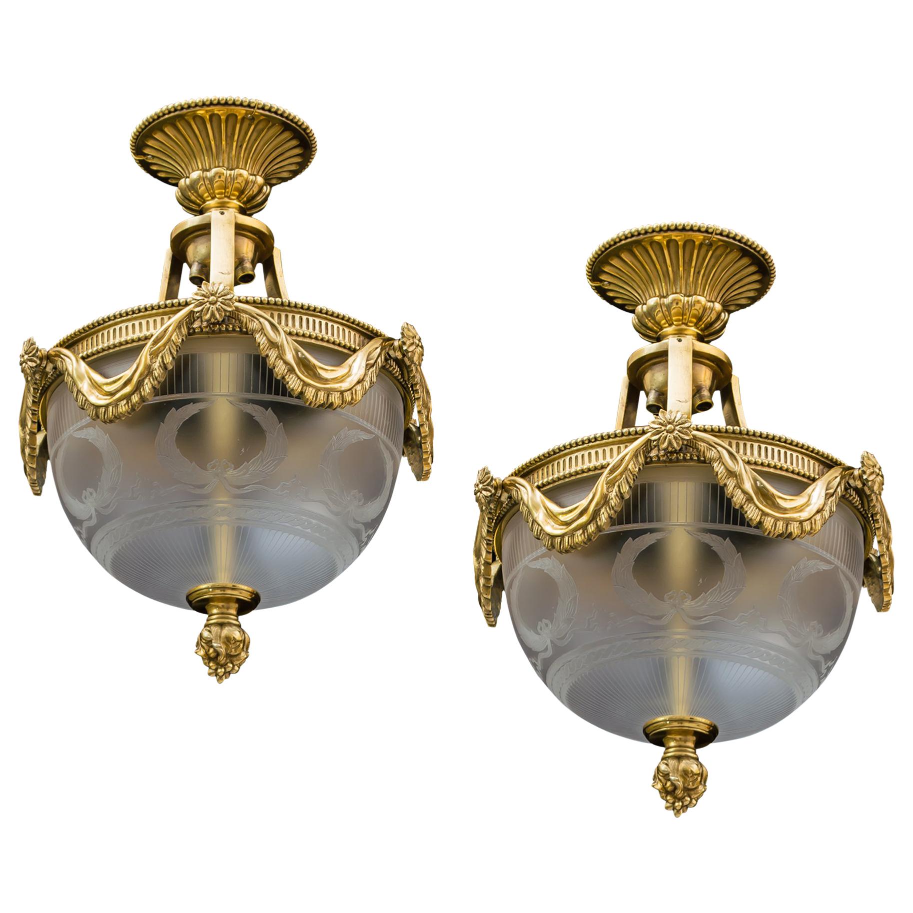 Important Set of Four Victorian Wall Lights by Perry and Co at 1stDibs