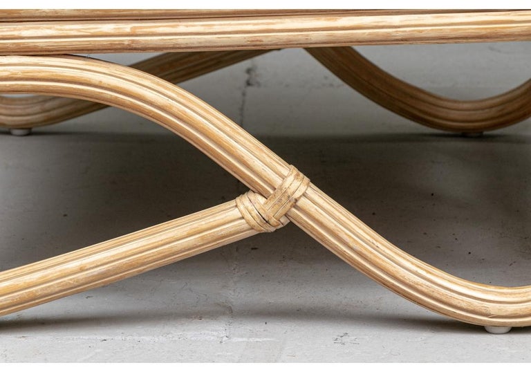 Fine Pair of Rattan Lounge Chairs For Sale at 1stDibs