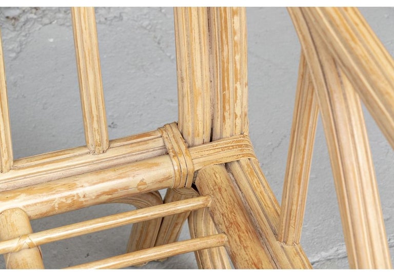 Fine Pair of Rattan Lounge Chairs For Sale at 1stDibs