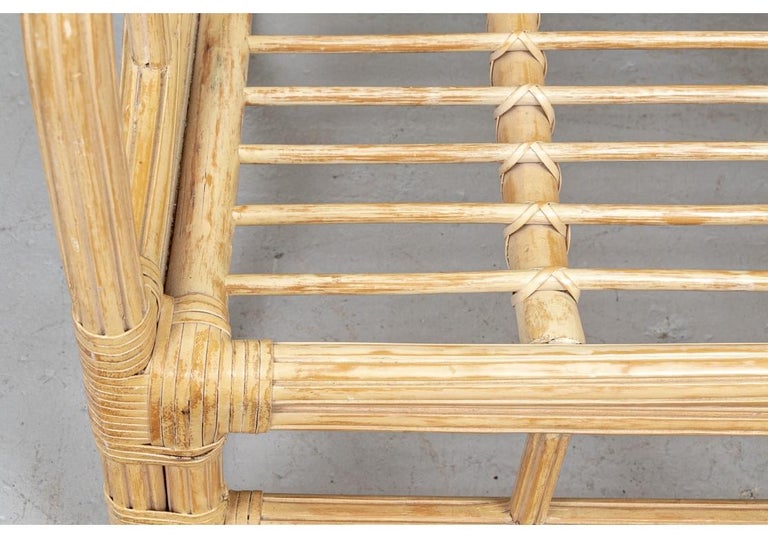 Fine Pair of Rattan Lounge Chairs For Sale at 1stDibs