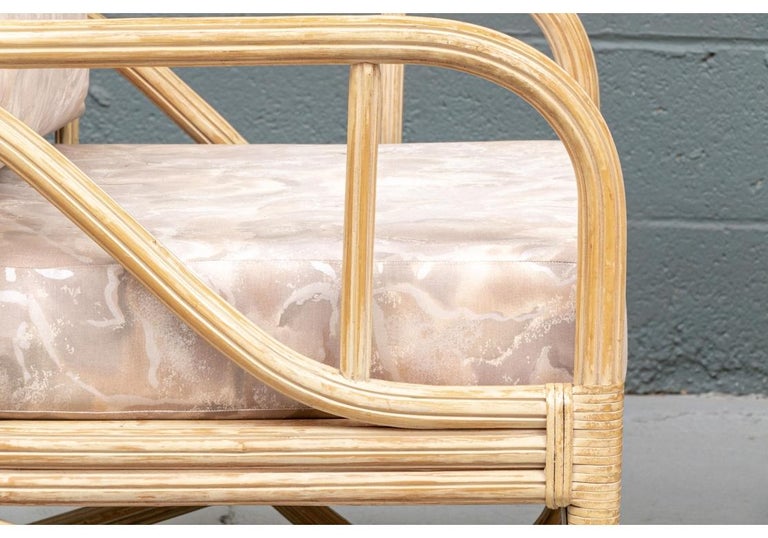 Fine Pair of Rattan Lounge Chairs For Sale at 1stDibs