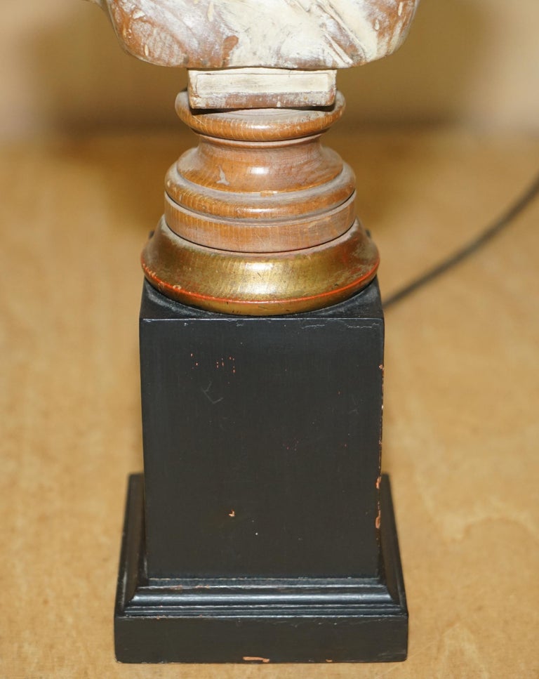 Fine Pair of Vintage Neoclassical French Carved Wood Limed Oak Bust ...