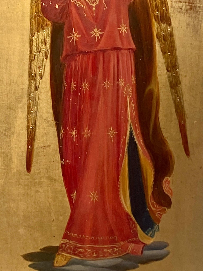 Fine Pair Painted Angel Panels After Fra Angelico, circa 19th Century ...