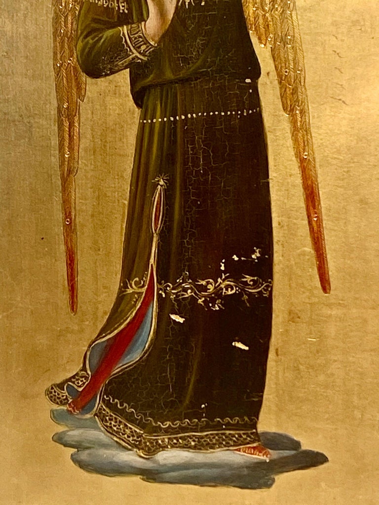 Fine Pair Painted Angel Panels After Fra Angelico, circa 19th Century ...