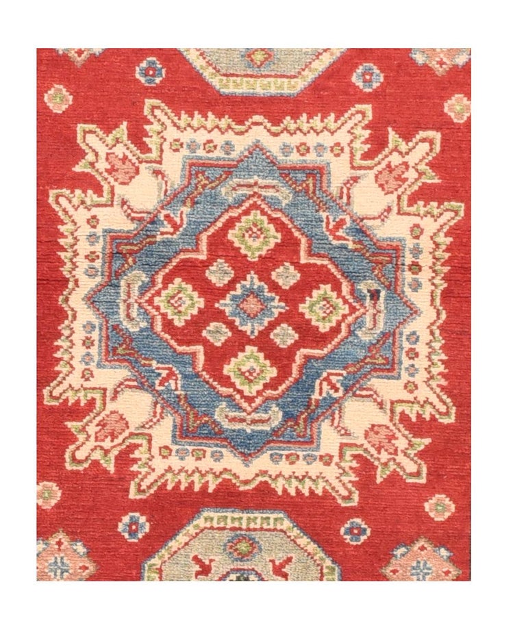 Fine Pak Kazak Pakistan Rug, Hand Knotted For Sale at 1stDibs