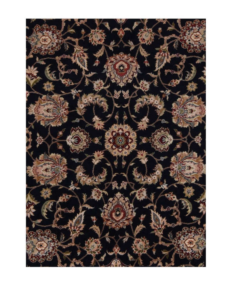 Fine Pak Persian Tabriz Design Rug, Wool, Hand Knotted For Sale at 1stDibs