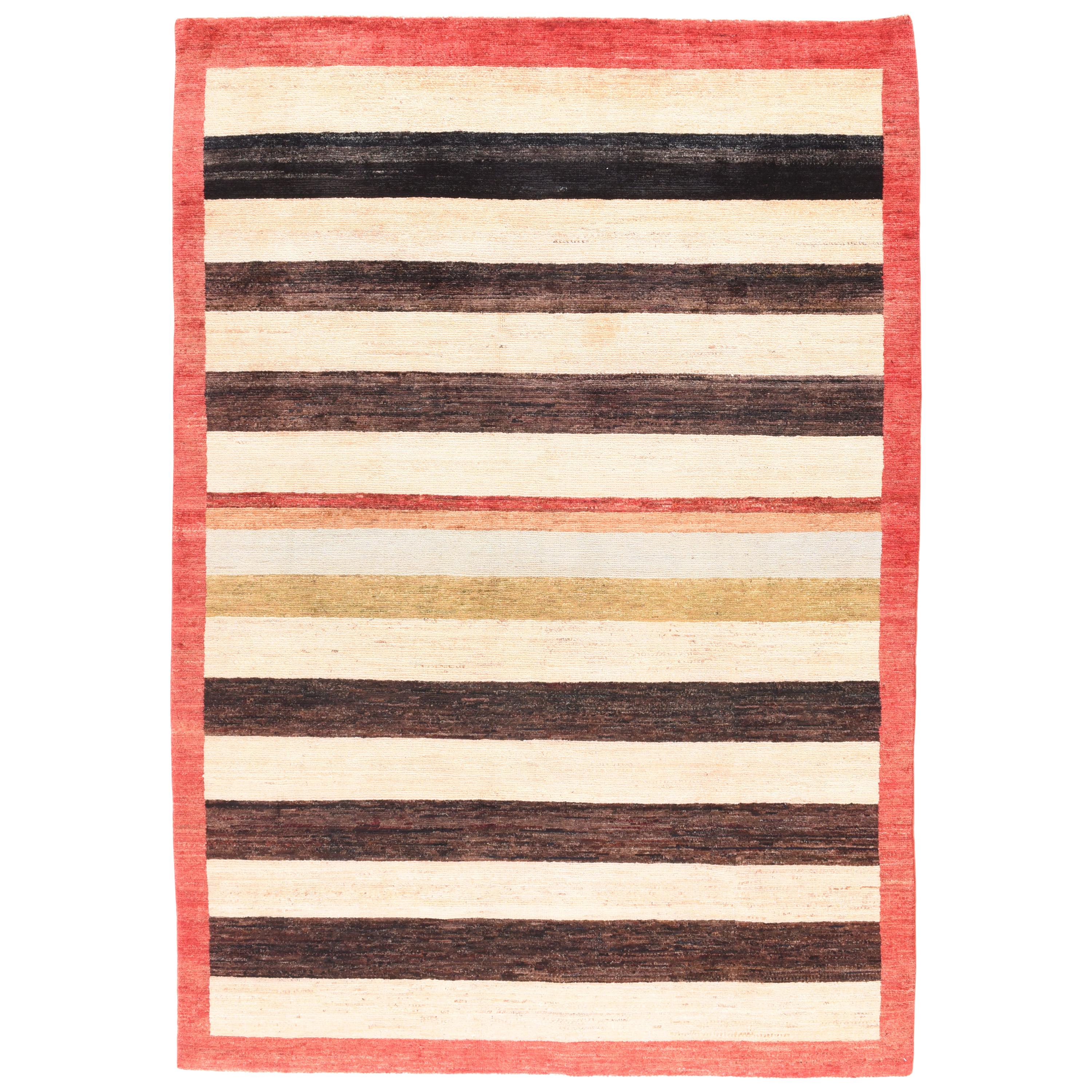 Fine Pak Gabbeh Pakistan Rug, Hand Knotted For Sale at 1stDibs
