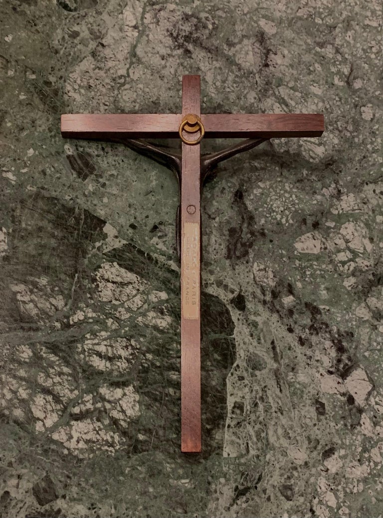 Fine Patinated Bronze Crucifix by Jean Lambert-Rucki For Sale at 1stDibs
