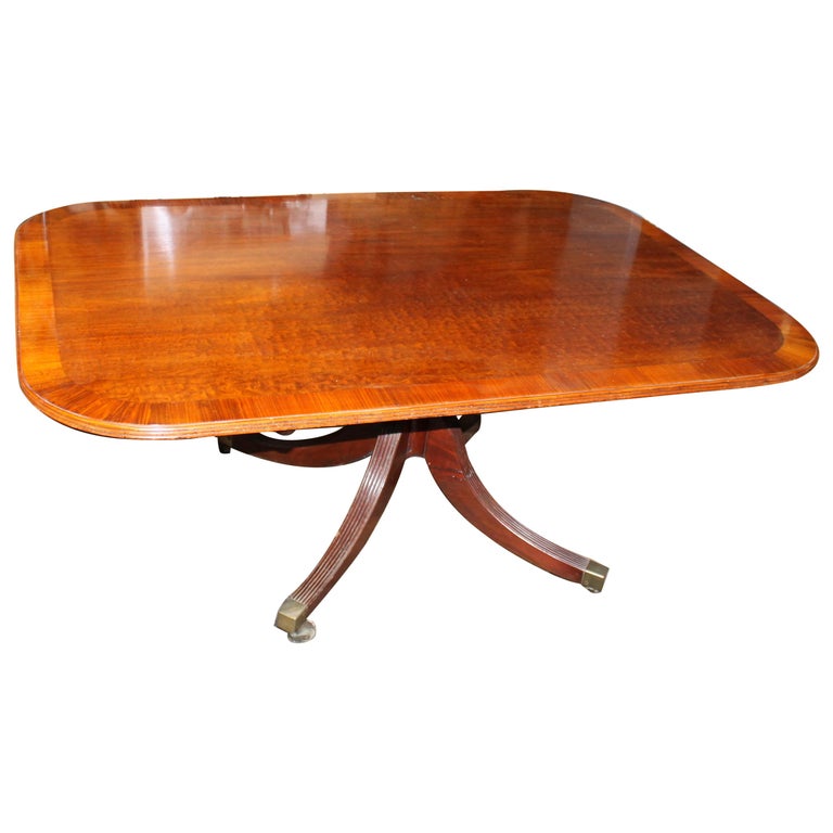 Fine Period Geo, III Sheraton Style Tilt Top Rectangular Dining or ...