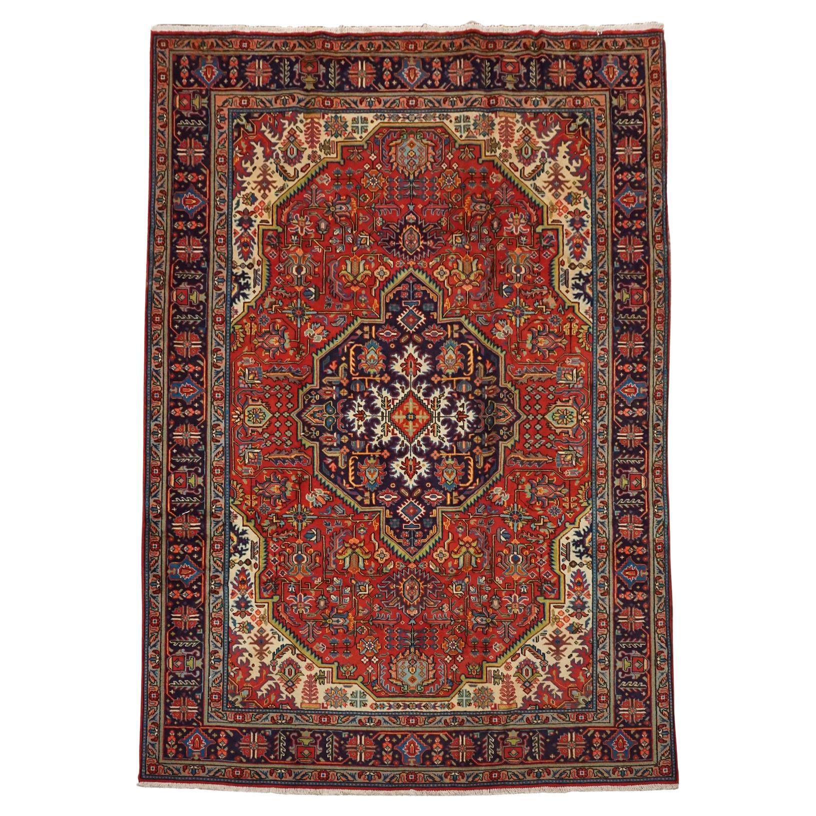 Persian Tabriz Area Rug, circa 1960 For Sale at 1stDibs