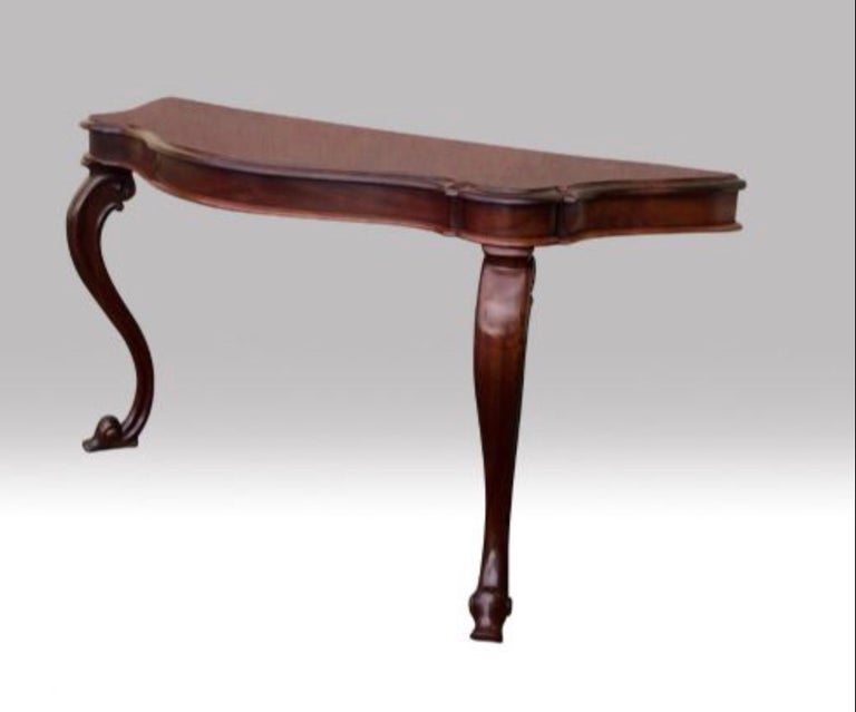 Fine Quality 19th Century Mahogany Antique Narrow Console Table/Hall ...
