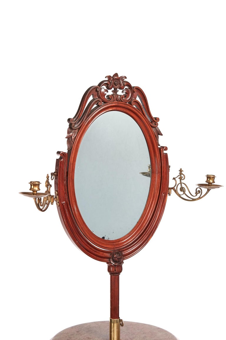 Fine Quality Antique Victorian Mahogany and Walnut Telescopic Dressing ...