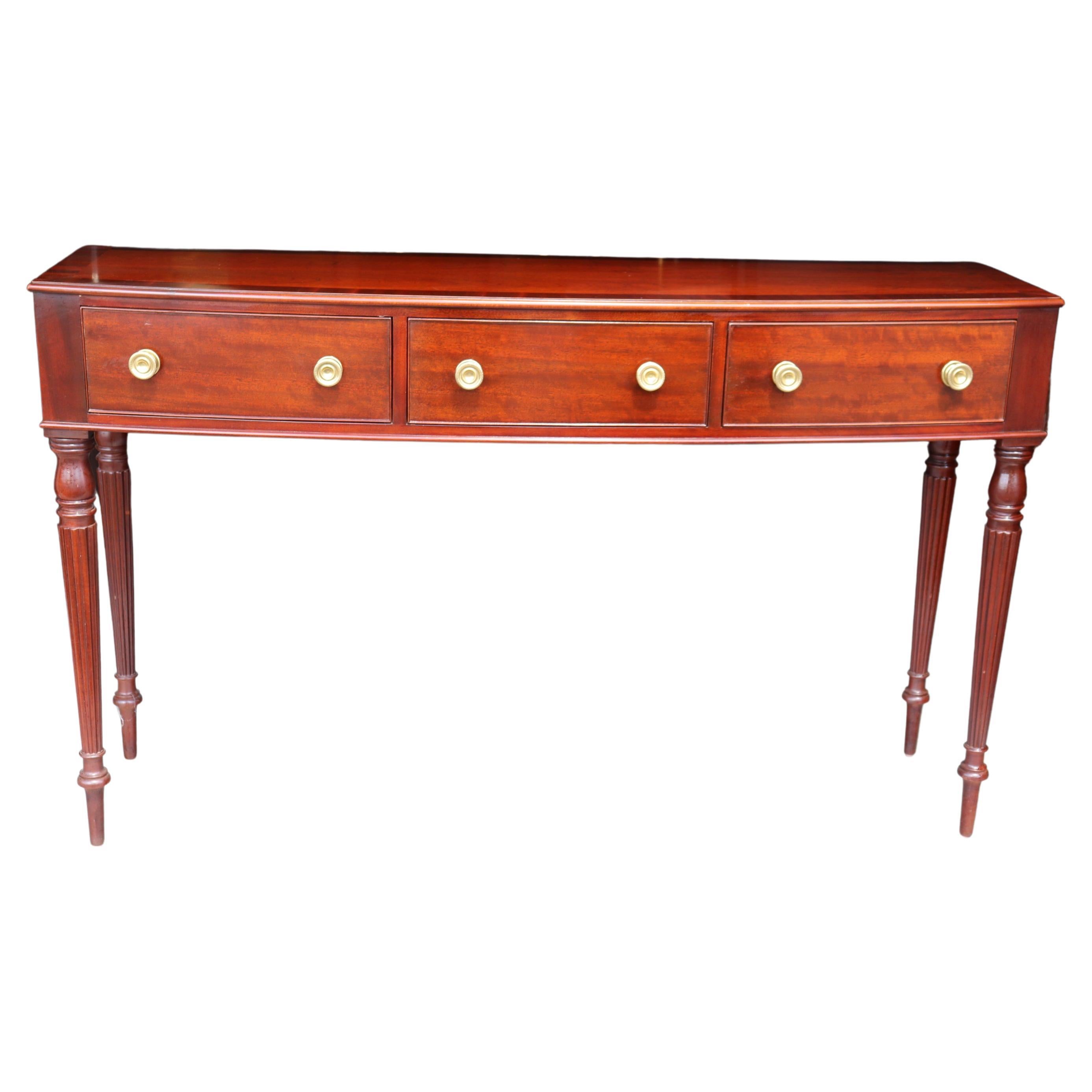 Maitland Smith Flame Mahogany Sheraton Style Sideboard Buffet Server at ...