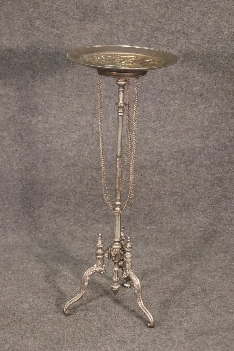 Fine Quality Brass and Bronze Antique Figural Repousse Calling Card ...