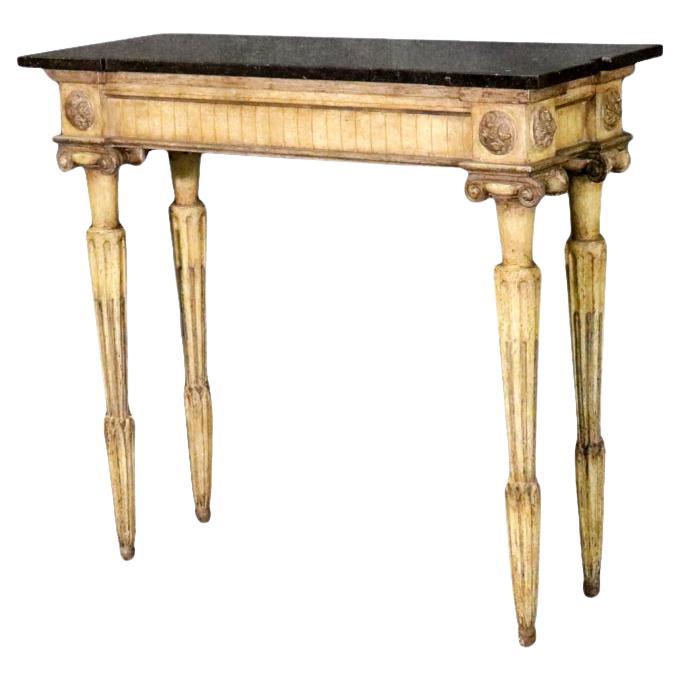Marble Top French Regency Style Console Table For Sale at 1stDibs