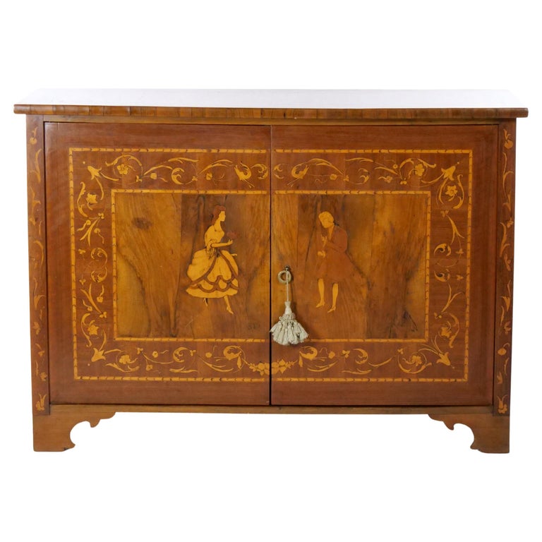 Fine Quality French Parquetry / Marquetry Inlaid Sideboard / Server ...