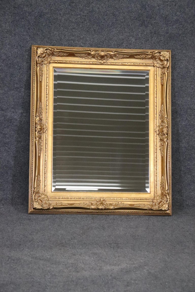 Fine Quality Gilded Carved Gesso Victorian Style Mirror Circa 1960 For ...