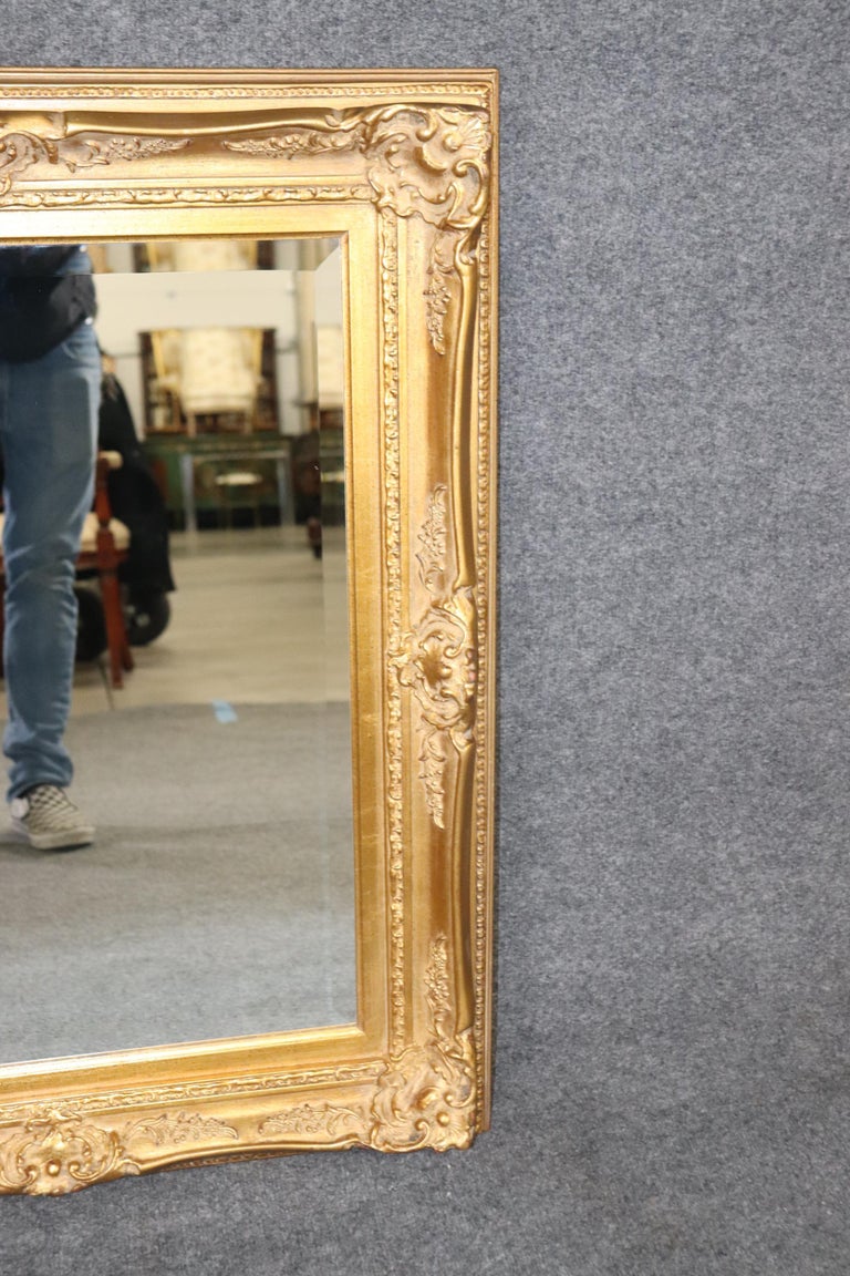 Fine Quality Gilded Carved Gesso Victorian Style Mirror Circa 1960 For ...