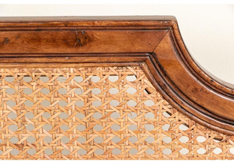 Fine Quality Pair of French Provincial Style Cane Back Benches at 1stDibs