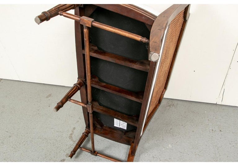 Fine Quality Pair of French Provincial Style Cane Back Benches at 1stDibs